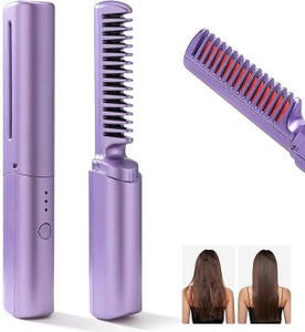 GopalEnterprise Cordless Heat Comb Mini Heat Comb Heat Straightening ...
