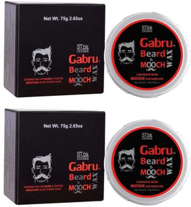 ST.bir Gabru Beard & Mooch Wax 75gm Pack 2 pcs Hair Wax - Price in ...