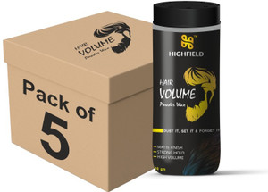HIGHFIELD Hair Volumizing Powder Wax Strong Hold | Matte Finish | Non ...
