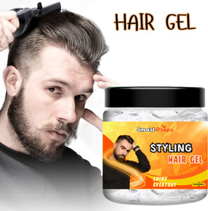 smartdrops Hair Styling Gel Shine All-Day Hold, Non-Flaking for All ...