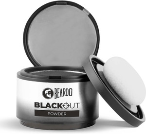 BEARDO Blackout Beard & Hair Powder | Instant Coverage For Grey Beard ...