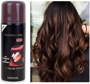 Jiwoo brown Professional Touch 1 Day Temporary Hair Color Spray , brown ...