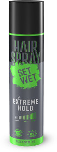 SET WET Extreme Hold Styling Hair Spray for Men,Style, Spray, Freeze ...