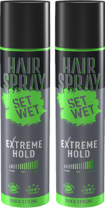 SET WET Extreme Hold for Men,Hair Setting and styling Hair Spray ...