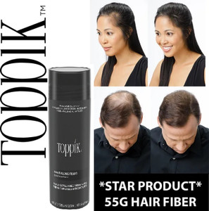 Osking hair toppik black fiber for covering baldness 55g black Hair ...