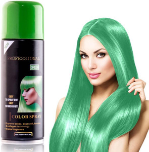 MYEONG Temporary One Time Use Green Hair Color Spray Hair Spray - Price ...