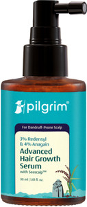 Pilgrim 3% Redensyl & 4% Anagain Hair Growth Serum for Dandruff Scalp ...