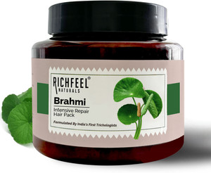 RICHFEEL Brahmi Intensive Repair Hair Pack |Treats Damage & Split Ends ...