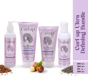 CURL UP Ultra Defining Bundle | Curly Hair Shampoo, Conditioner, Cream ...