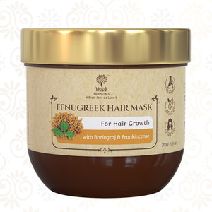 Khadi Essentials Fenugreek Methi Hair Mask for Dry, Frizzy Hair Anti ...