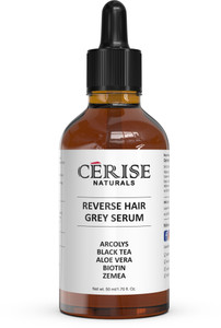 Cerise Naturals REVERSE GREY HAIR SERUM-ARCOLYS, BLACK TEA, ZEMEA ...
