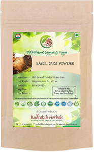 RUDRAKSHHERBALS Babul Gum Powder 100% Ground Vachellia Nilotica Gum ...
