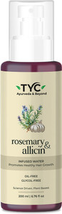 Tyc Rosemary & Allicin Water Hair Spray | Hair Mist for Hair Fall ...