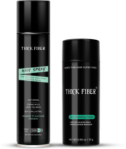 THICK FIBER Hair Fiber Holding Spray (250ml), Hair Building Fibers for ...