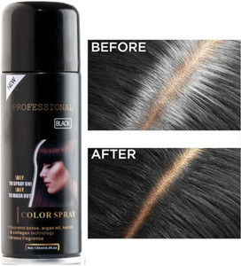 YAWI Instant color hair Spray for man & womans , BLACK - Price in India ...