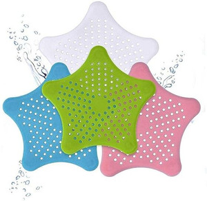Comichaven Silicone Star Shaped Sink Filter Bathroom Hair Wash Basin ...