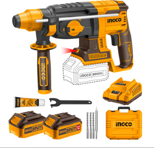 INGCO 26mm Brushless Rotary Hammer | 2pcs 4.0Ah Batteries and Charger ...