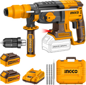 INGCO Brushless Rotary Hammer with a Keyless Quick-change Chuck | 2*4 ...