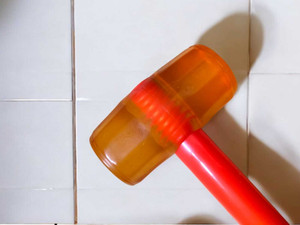 ARQEST Tile Rubber Hammer with Rubber round Head comfortable Tile ...
