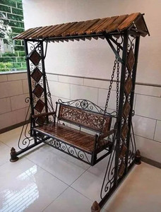 Smarts collection Iron Jhoola for Garden Decor-Foldable Hammock Swing ...