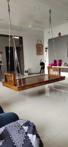 ZULA GHAR Teak wood 4 Feet Khaat Pattern swing Wooden Large Swing Price ...