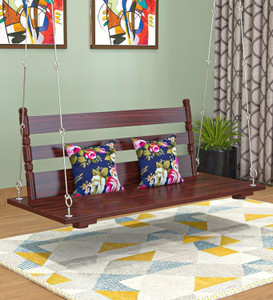 SIYA ART Indoor & Outdoor Hanging Wooden Jhoola Swing for Living Room ...