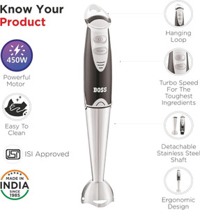 BOSS 450 W black, grey Chopper Price in India - Buy BOSS 450 W black ...
