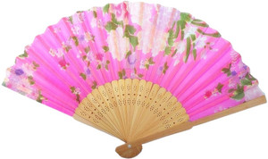 AuM Foldable Floral Print Multicolor Hand Fan Price in India - Buy AuM ...