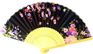 AuM Foldable Floral Print Multicolor Hand Fan Price in India - Buy AuM ...