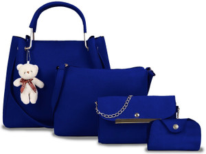 Buy Fargo Women Blue Hand-held Bag Blue Online @ Best Price in India ...