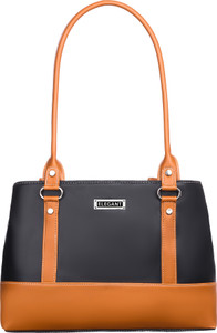 Buy Elegant Women Black, Tan Shoulder Bag Black & Tan Online @ Best ...