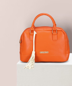 Buy Caprese Women Orange Satchel Burnt Orange Online @ Best Price in ...