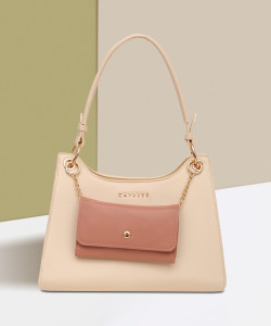 Buy Caprese Women Beige Satchel Beige Online @ Best Price in India ...