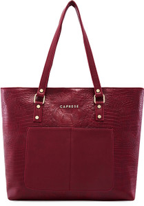 Buy Caprese Women Maroon Handbag Maroon Online @ Best Price in India ...