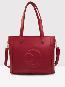 Buy Caprese Women Red Tote Burgundy Online @ Best Price in India ...