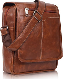 Buy bellira Men Brown Messenger Bag rust Online @ Best Price in India ...