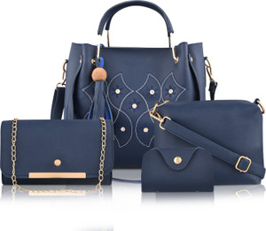 Buy Fargo Women Blue Hand-held Bag Blue Online @ Best Price in India ...