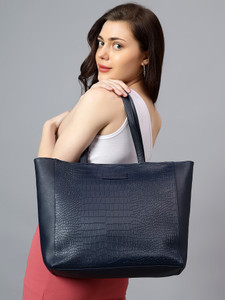 Buy Pramadda Pure Luxury Women Blue Tote Classic Blue Online @ Best ...