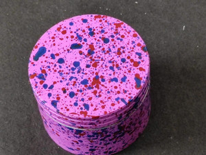 MFTONLINE 42 MM Pink Marble Dotted Colour Crusher Smoking Weed Grinders ...