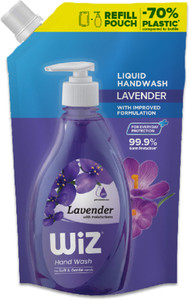Wiz Lavender Hand Wash Refill Pouch - 1L | pH Balanced | 70% Less ...
