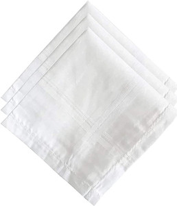 SNPTRAD Plain white handkerchief ["White"] Handkerchief - Buy SNPTRAD ...