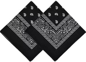 RAIMO Black Handkerchief Bandana ["Black"] Handkerchief - Buy RAIMO ...