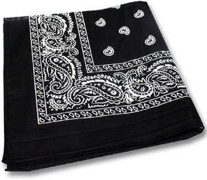 Good Shopkeeper New Black Pack of 1 Cotton Soft Handkerchief ["Black ...