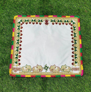 KHUSHI DESIGNER KANKU PAGLA RUMAL ["White"] Handkerchief - Buy KHUSHI ...