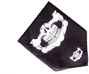 Good Shopkeeper Ghost Face Cotton 20inches x 20inches Handkerchief for ...