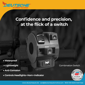 deutsche Combination Switch Bajaj Caliber 115/Bajaj CT-100 Handle Bar ...