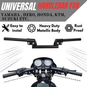 SHOWRIDE 3 Piece Universal Handle Bar For Universal Bikes Yamaha,Hero ...