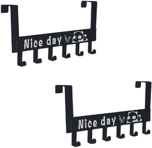 Navmi Over Door Hook Hanger Rack Heavy-Duty Hook Organizer with “Nice ...