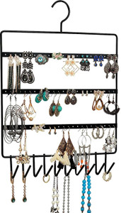 FLIPZON Wall Hanging Metal Jewelry Hanger Organizer with 11 Hanging ...