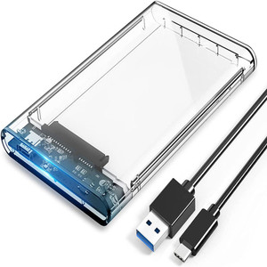 REC Trade 2.5 inch Drive Enclosure SATA to USB C 3.1 6Gbps External ...